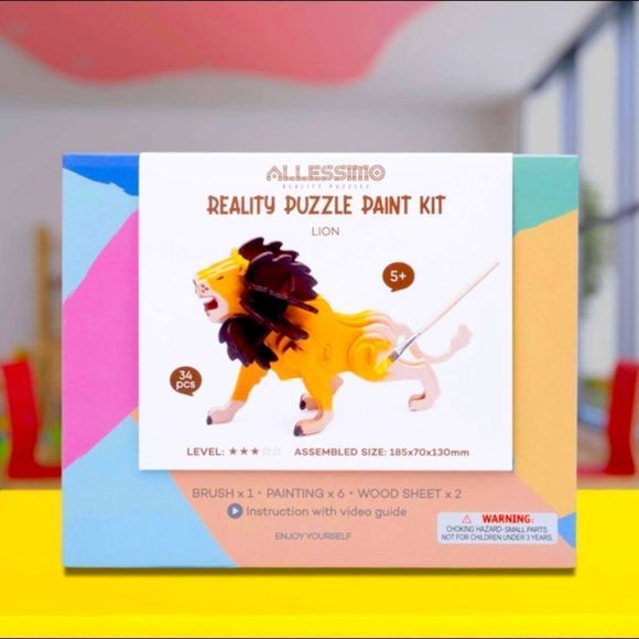 Unlisted | Toys | Paint Lion 3d Puzzle | Poshmark
